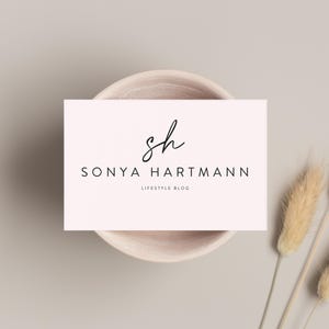 Minimalist Name Logo Design, Classy Premade Logo for a Lifestyle Blog ...
