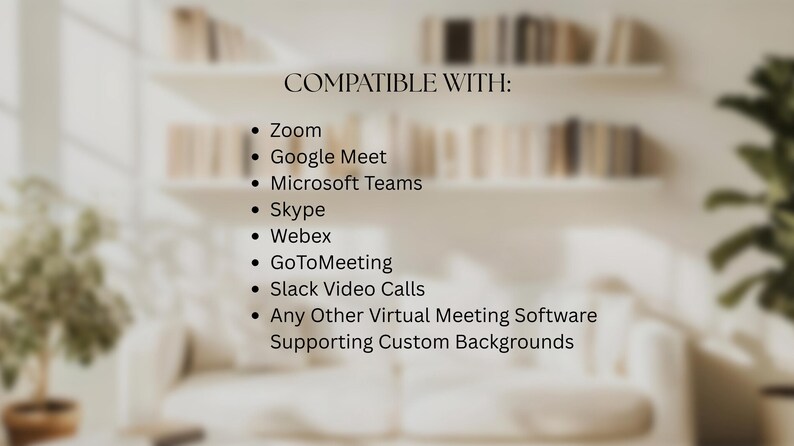 Home Office Virtual Background, Zoom Background Minimalist Workspace ...