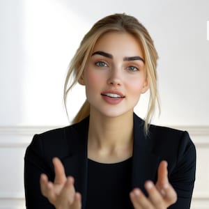 Premium White Virtual Background, Minimalist Video Call Backdrop for ...