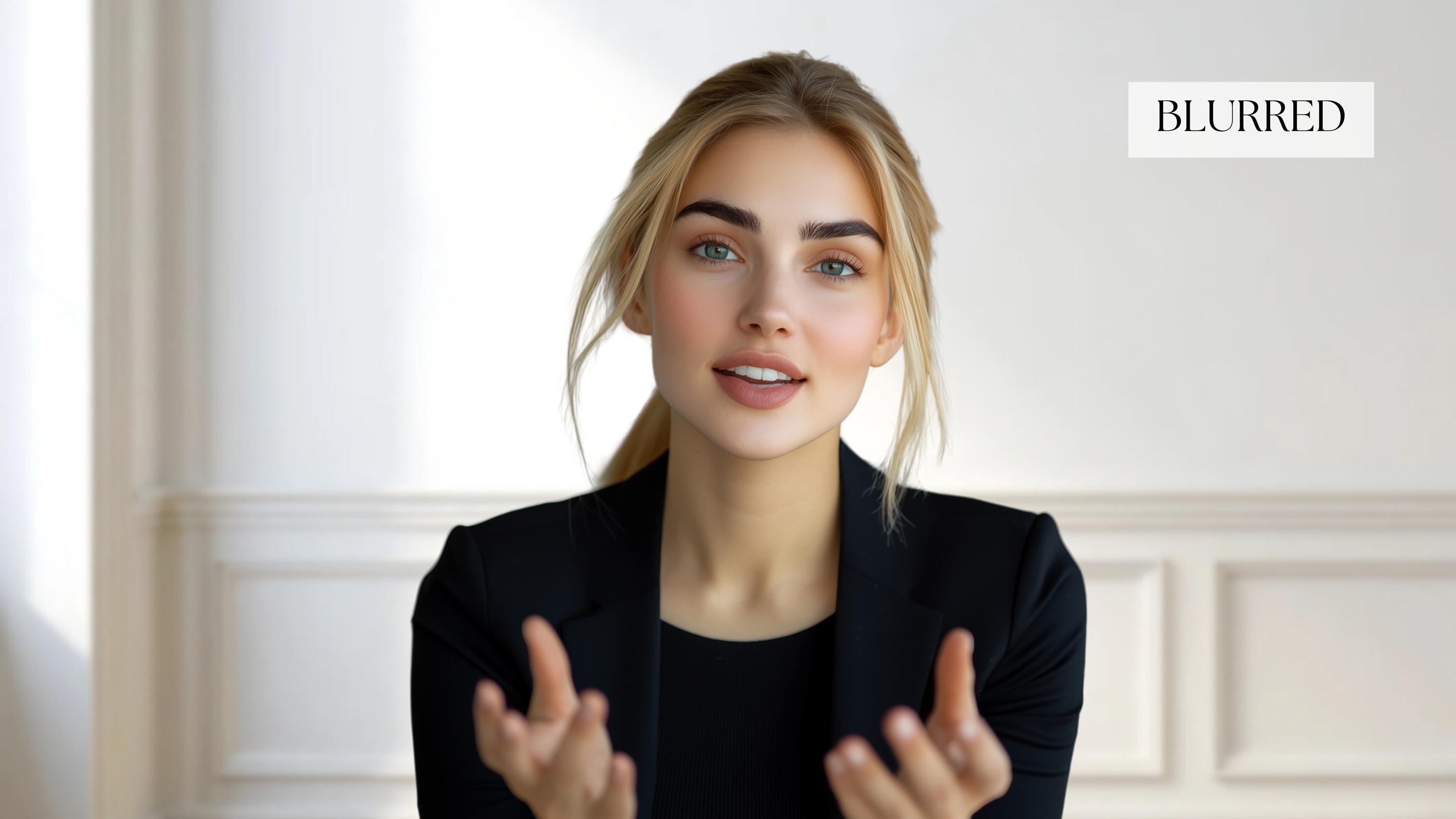 Premium White Virtual Background, Minimalist Video Call Backdrop for ...