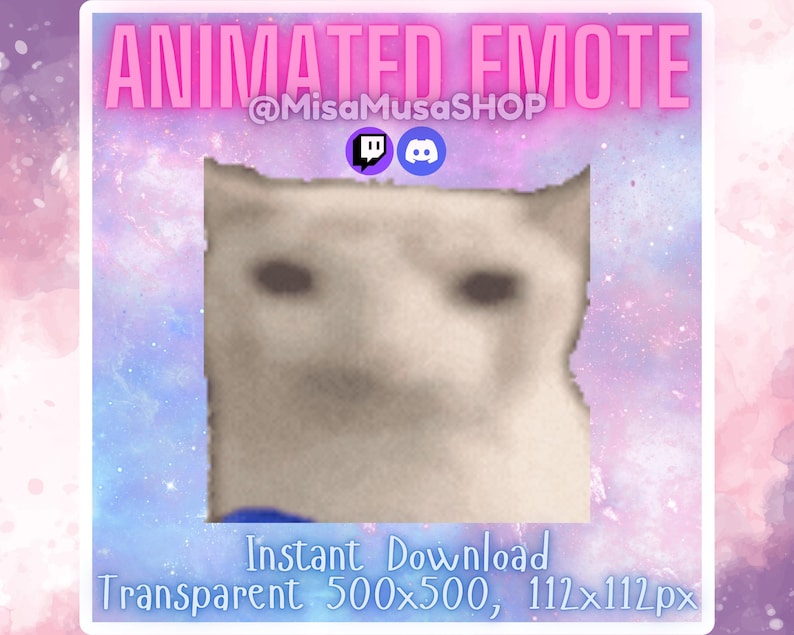 Animated Cat Munching Emote, Funny Snacking Meme, GIF for Twitch ...