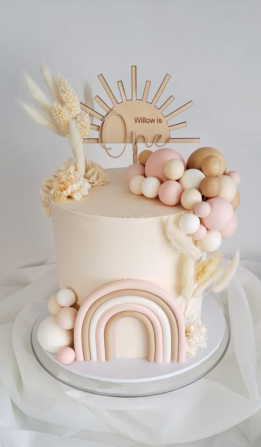 Personalized Sun Cake Topper, First Birthday, Wooden or Acrylic - Etsy