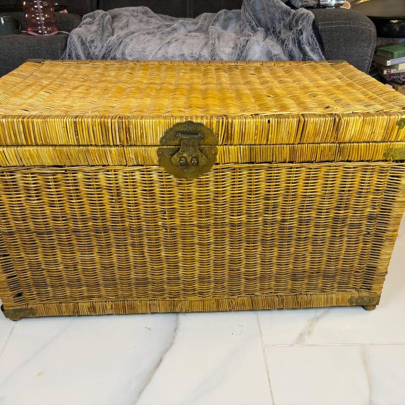Wicker Trunk - Etsy