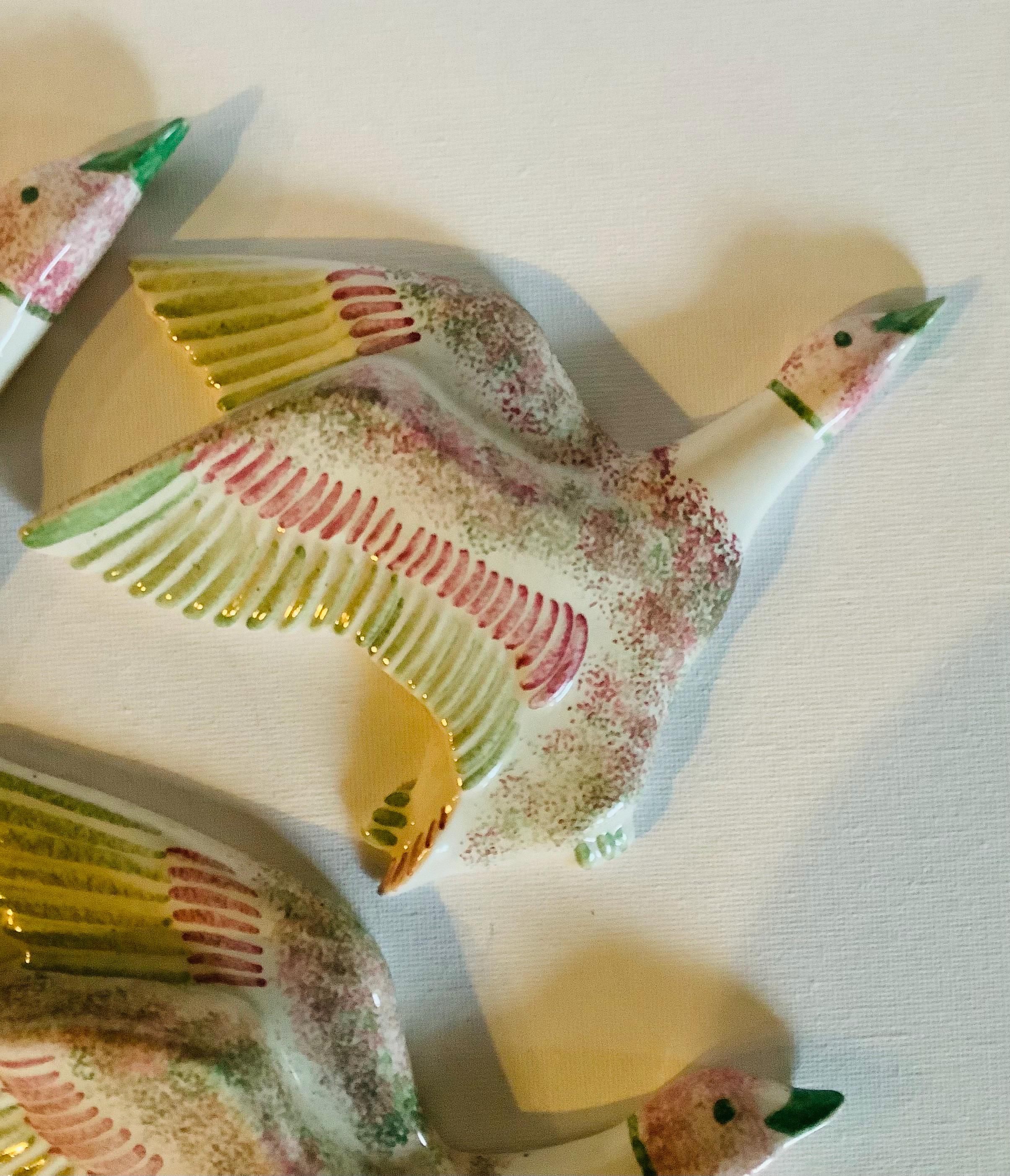 Flying Ducks/geese Ceramic Wall Figures - Etsy