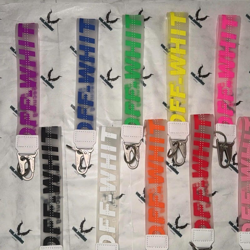 Off White Lanyard - Etsy