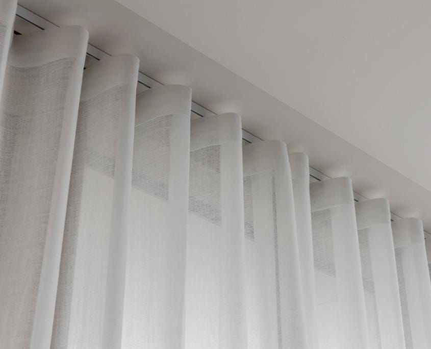 Linen Wave Style Sheer Curtains Custom Made Voile, Ripple Folds, Made ...