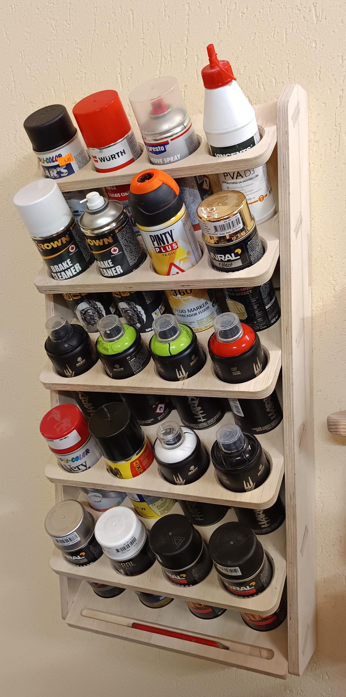 Spray Paint Can Organizer Shelf - Etsy