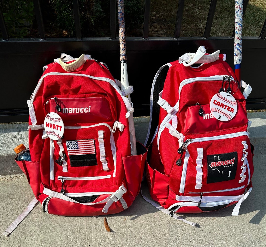 Baseball Bag Name Tag Personalized Sports Bag Keychain - Etsy