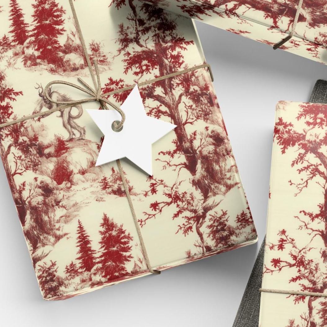 CREEPING TOILE KRAMPUS Creature in the Forest Dark Christmas Gift ...