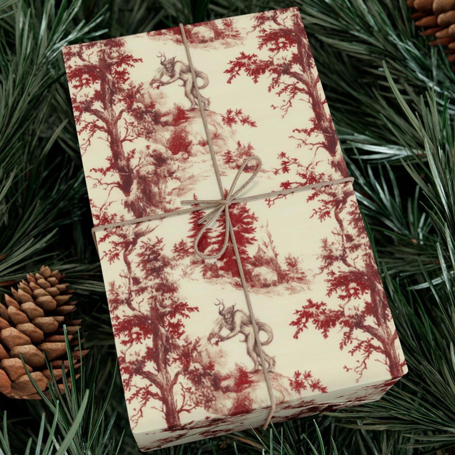 CREEPING TOILE KRAMPUS Creature in the Forest Dark Christmas Gift ...