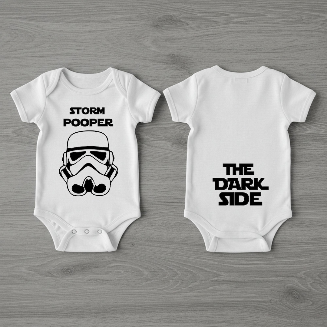Storm Pooper Bodysuit, the Dark Side Cute Baby Oneise, Baby Shower Gift ...
