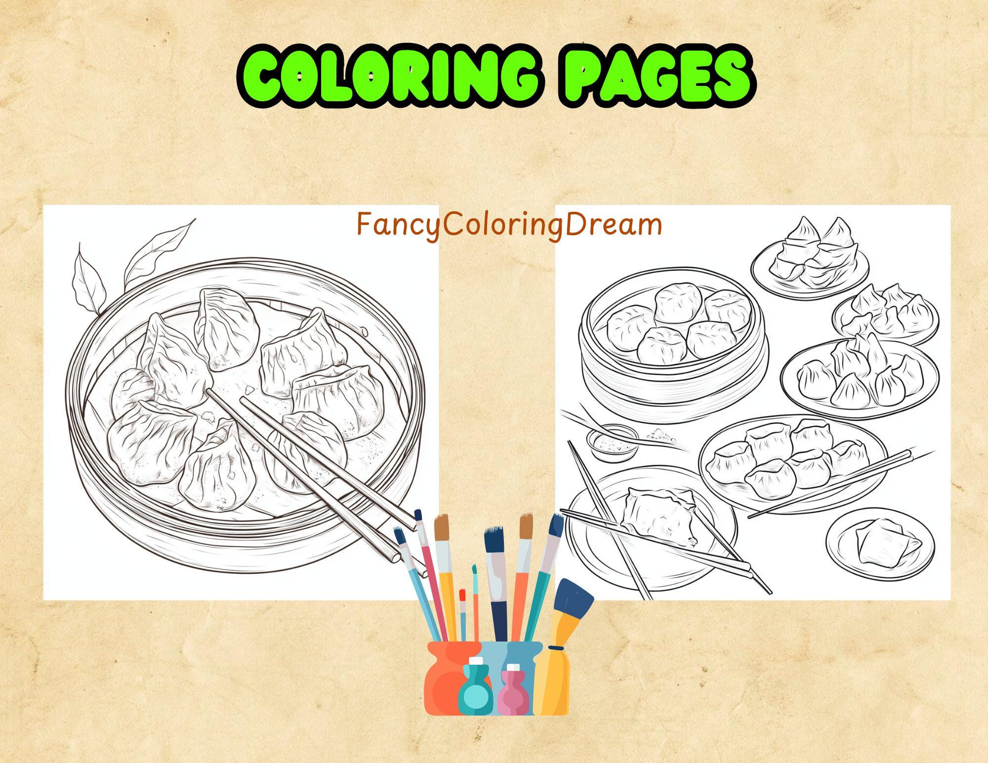 10 Amazing all the CHINESE Food Printable Coloring Pages Downloadable ...