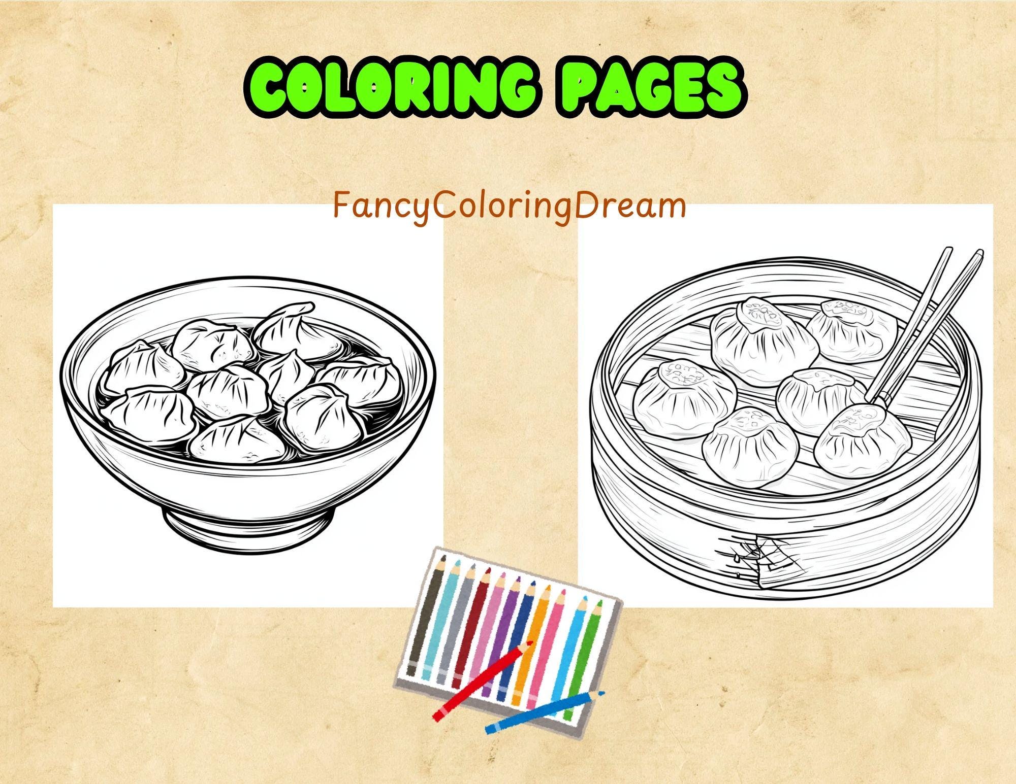 10 Amazing all the CHINESE Food Printable Coloring Pages Downloadable ...