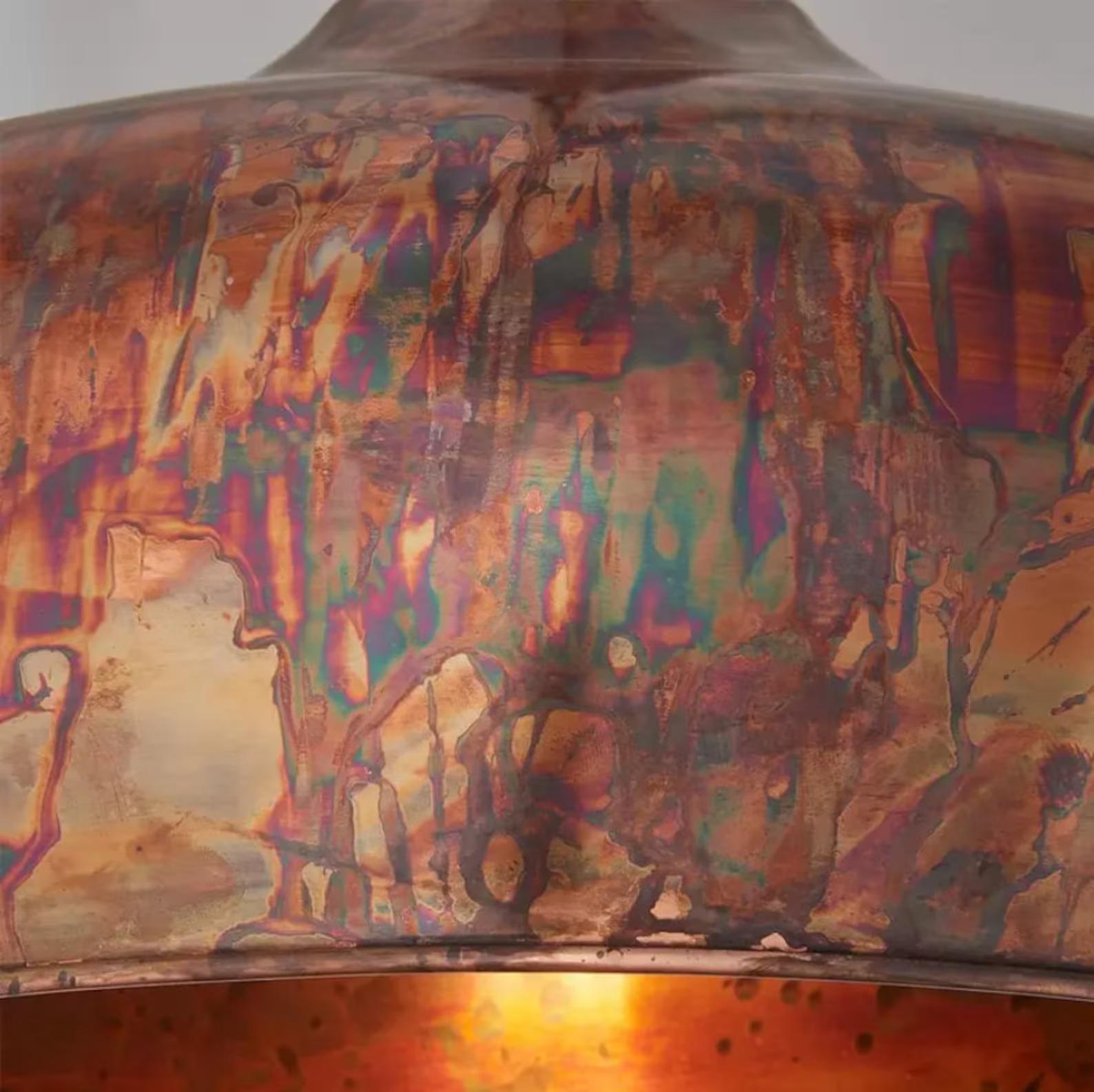 Copper Rustic Pendant Light Fixture, Copper Island Hanging Light ...