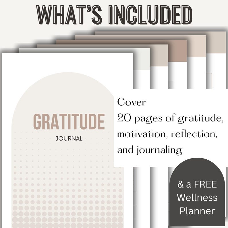 Editable Gratitude Journal Template for Daily Gratitude Journal for ...