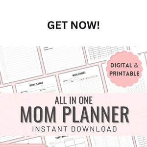 Editable Mom Planner Canva Template Planner for Busy Mom Daily Planner ...