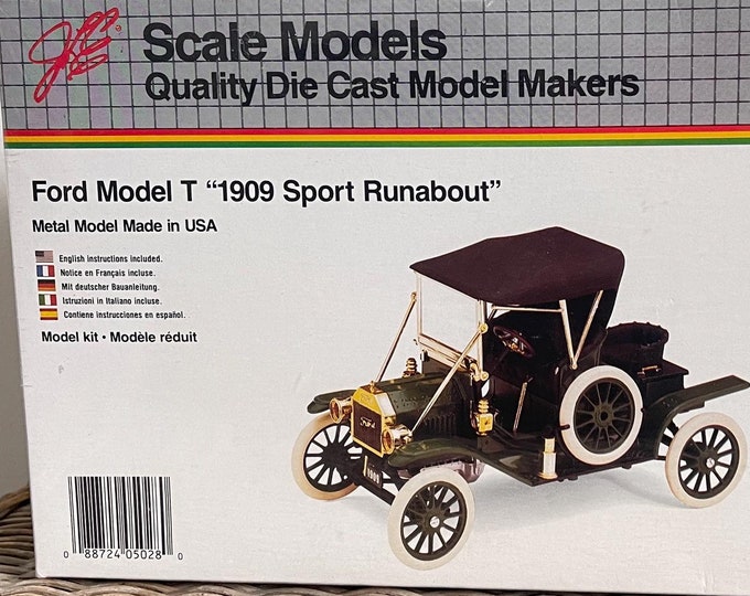 Vintage JLE Scale Models 1909 Ford Model T Sport Runabout Die-cast ...