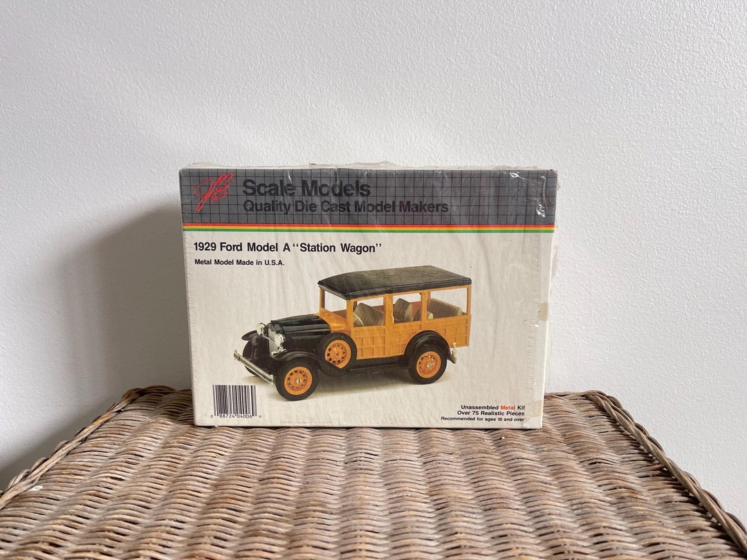 JLE Scale Models 1928 Ford A Station Wagon Die-cast Kit | Metal Model ...