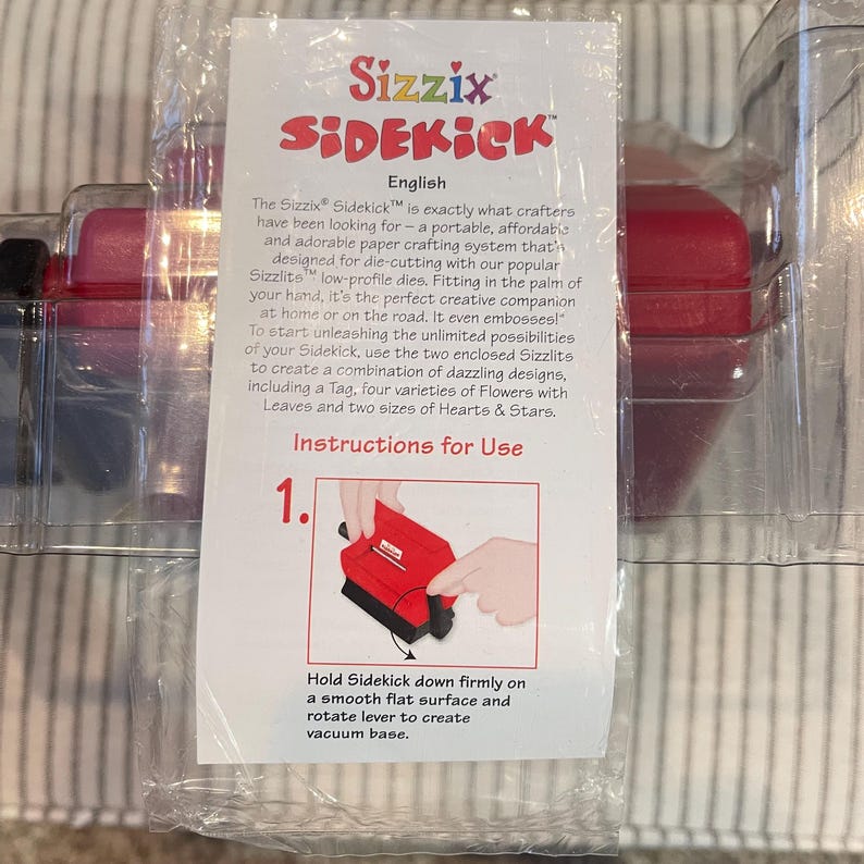 Sizzix Sidekick Die Cutting Machine – Portable Manual Cutter for ...