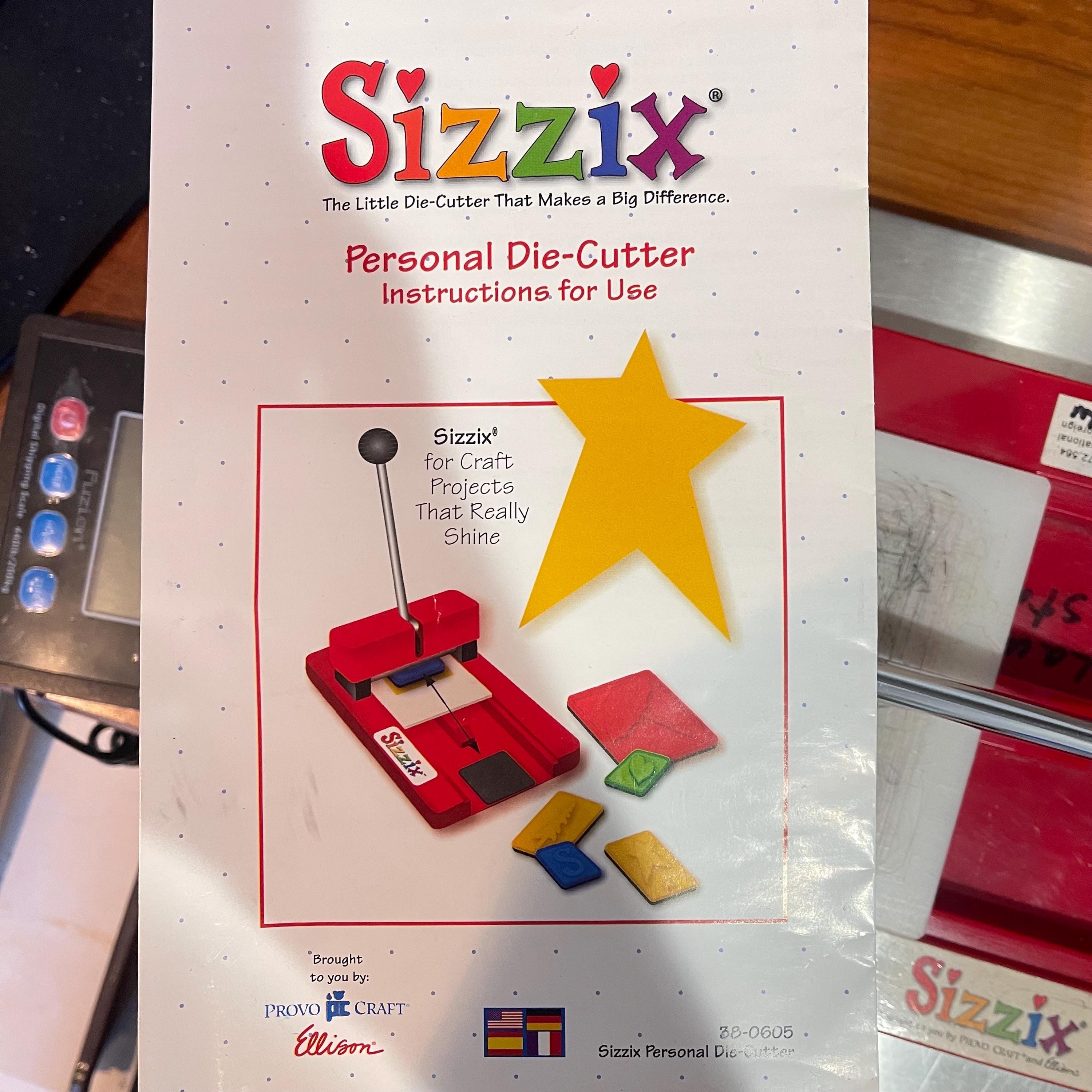 Sizzix Original Personal Die Cut Cutter | Provo Craft Ellison Red ...