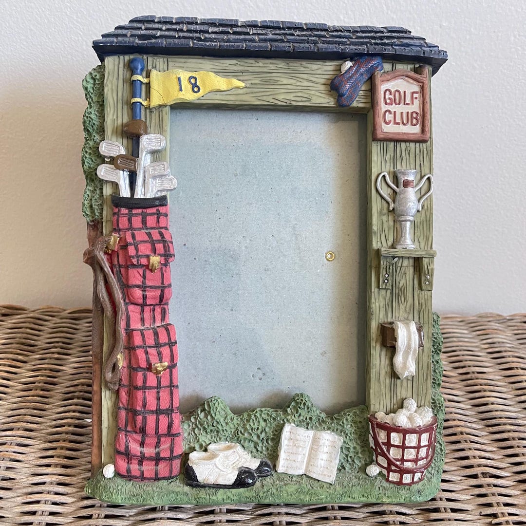 Retro Golf Resin Picture Frame | Vintage Golf Theme Frame | Decorative ...