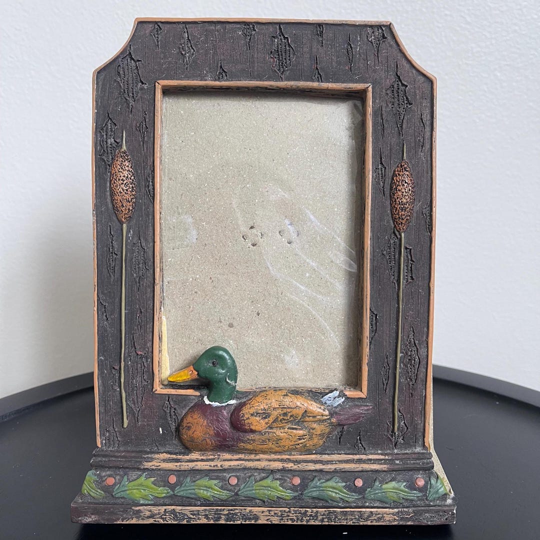 Retro Duck-themed Resin Picture Frame | Vintage Duck Photo Frame ...