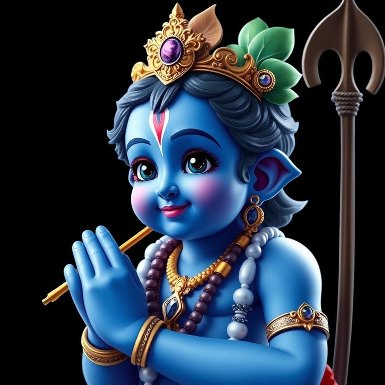 Krishna Photo, Clipart, Blue Face, Blue Eyes, Cute Krishna, Indian Idol ...