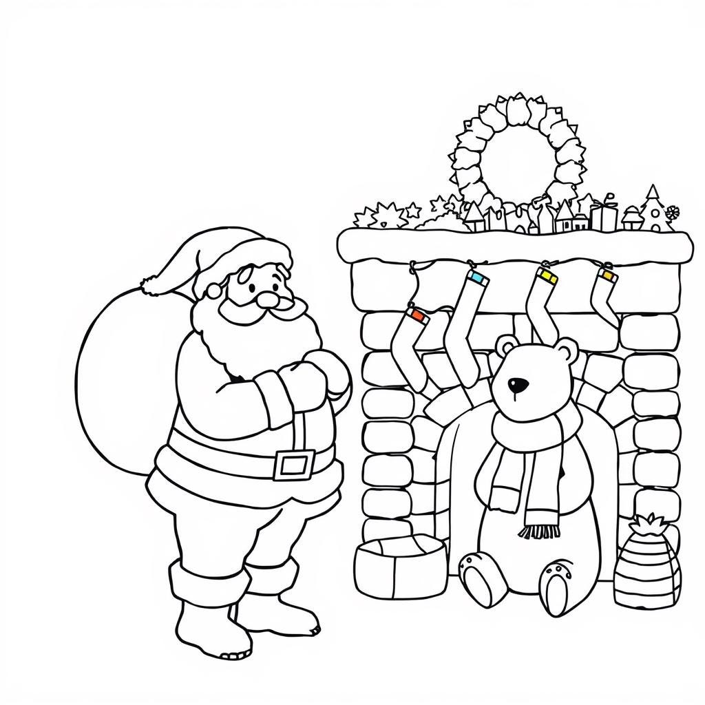 Christmas Holiday Bundle | 5 Festive Coloring Pages | Printable Art for ...