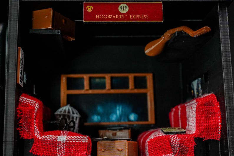 Harry Potter Hogwarts Express Train Cabin Book Nook Stl File - Etsy
