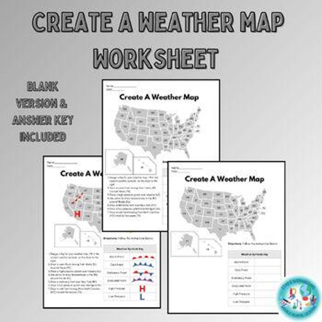 Create A Weather Map - Etsy