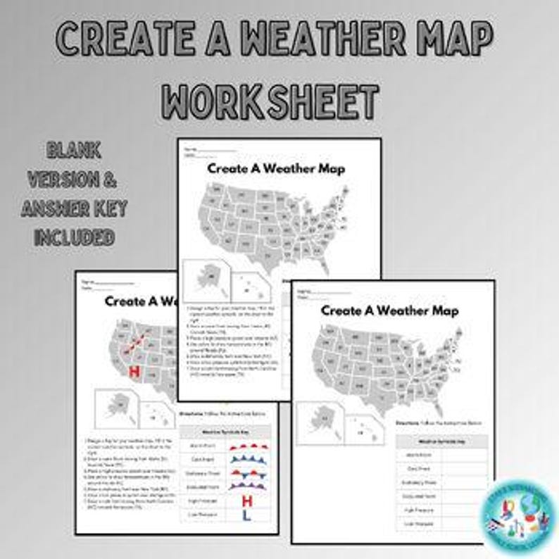 Create A Weather Map - Etsy