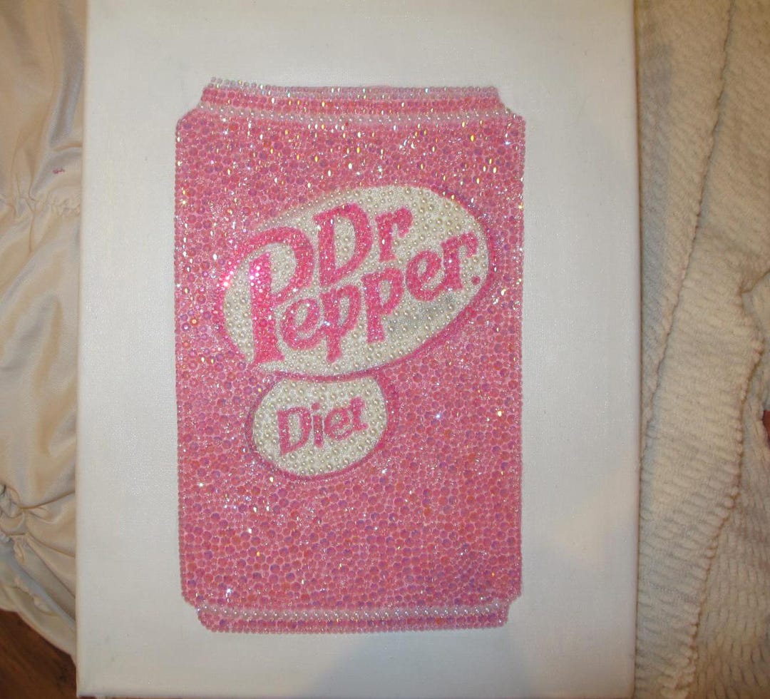 Pink Diet Dr. Pepper Gemstone Canvas Wall Art - Etsy