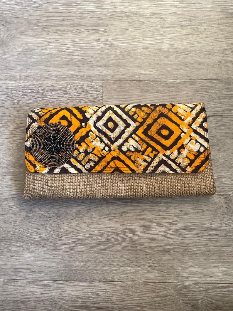 Large Handmade African Print Purse Ankara Clutch Bag for Women African ...
