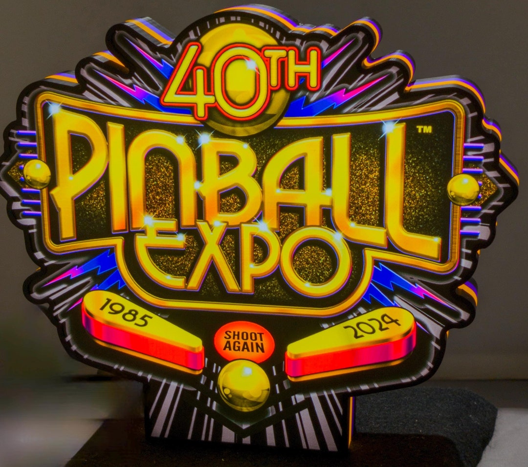 Pinball Expo 40th Logo Pin-sign - Etsy