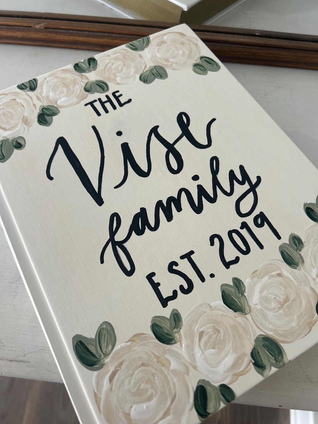 NIV Hand-painted Bibles | Custom Wedding Guest Books, Family Heirlooms ...