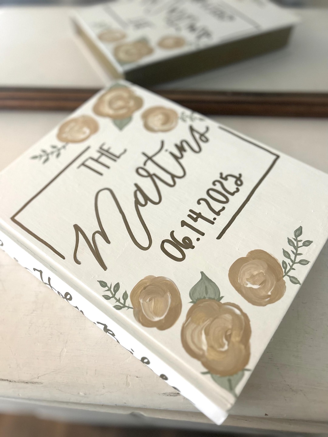 Hand-painted Bibles | Custom Wedding Guest Books, Family Heirlooms ...
