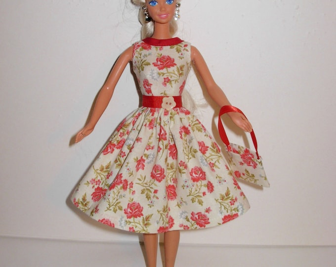 Handmade Barbie Clothes CUTE Dress and Bag 4 Barbie Doll - Etsy