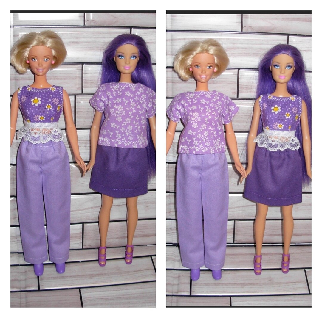 Handmade 4 Piece Mix and Match Outfits for 11.5 Fashion Doll Clothes or ...