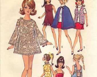 Vogue 7843 Fashion Doll Barbie Wardrobe Pattern 1920s and - Etsy