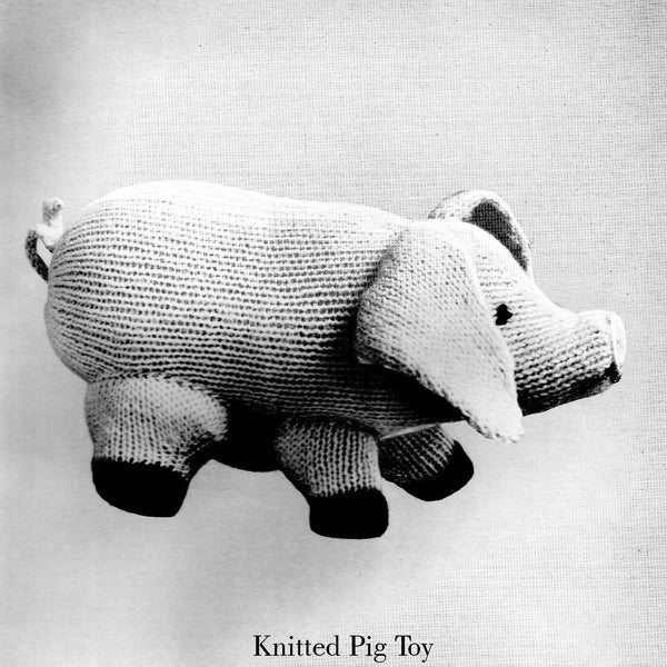 Knitted Pig - Etsy