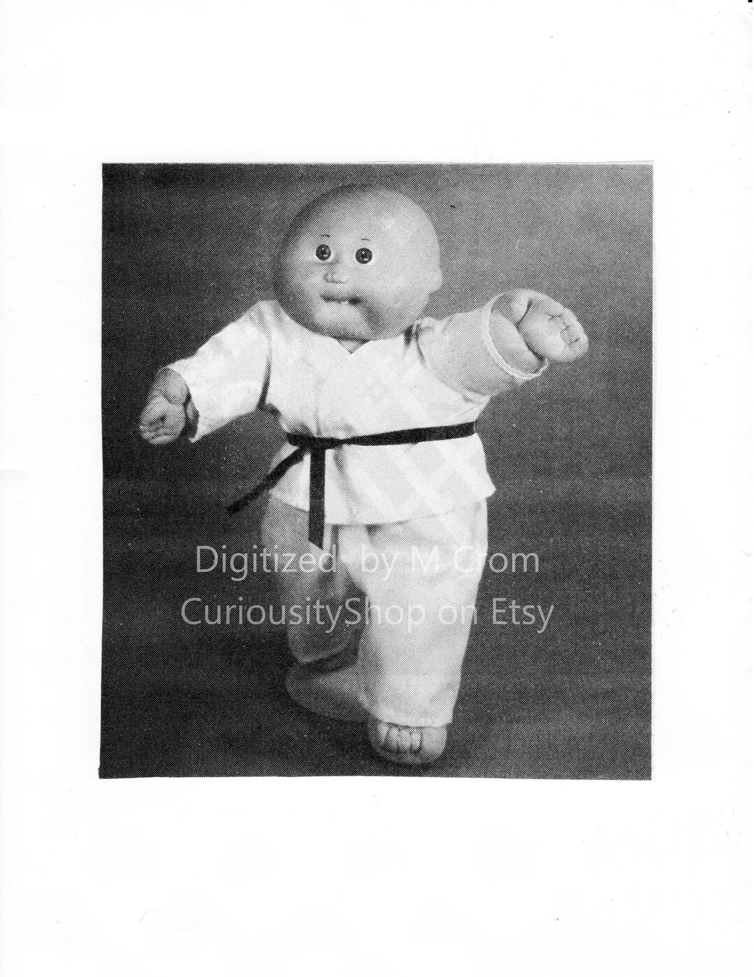 PDF 16" Karate, Soft Body Doll Martial Arts Costume Pattern - Download ...