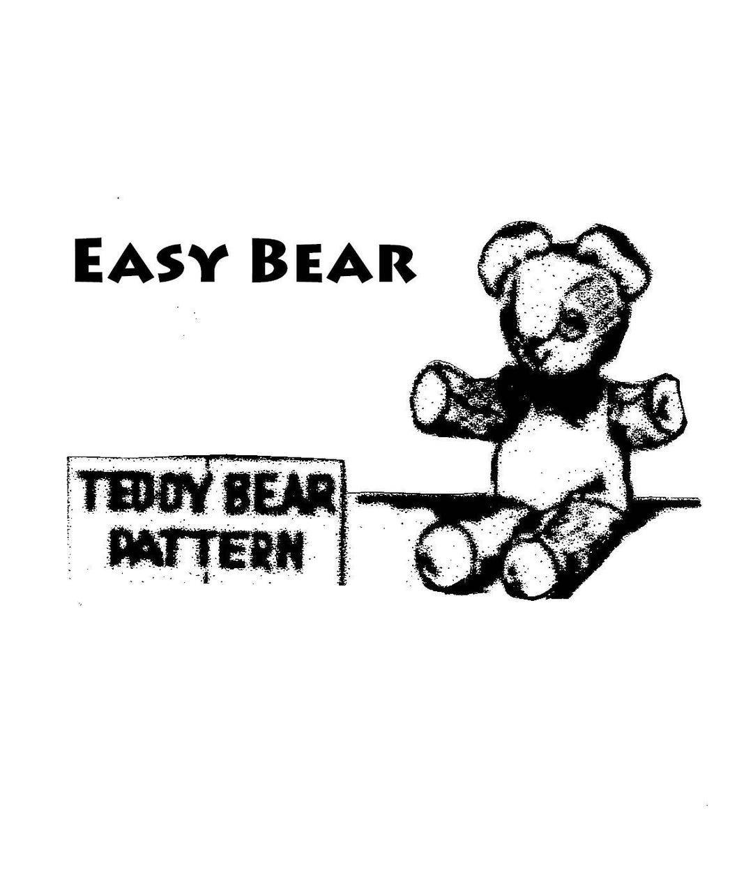 PDF 13 Old Fashioned Teddy Bear DIY Sewing Pattern easy Bear Download ...