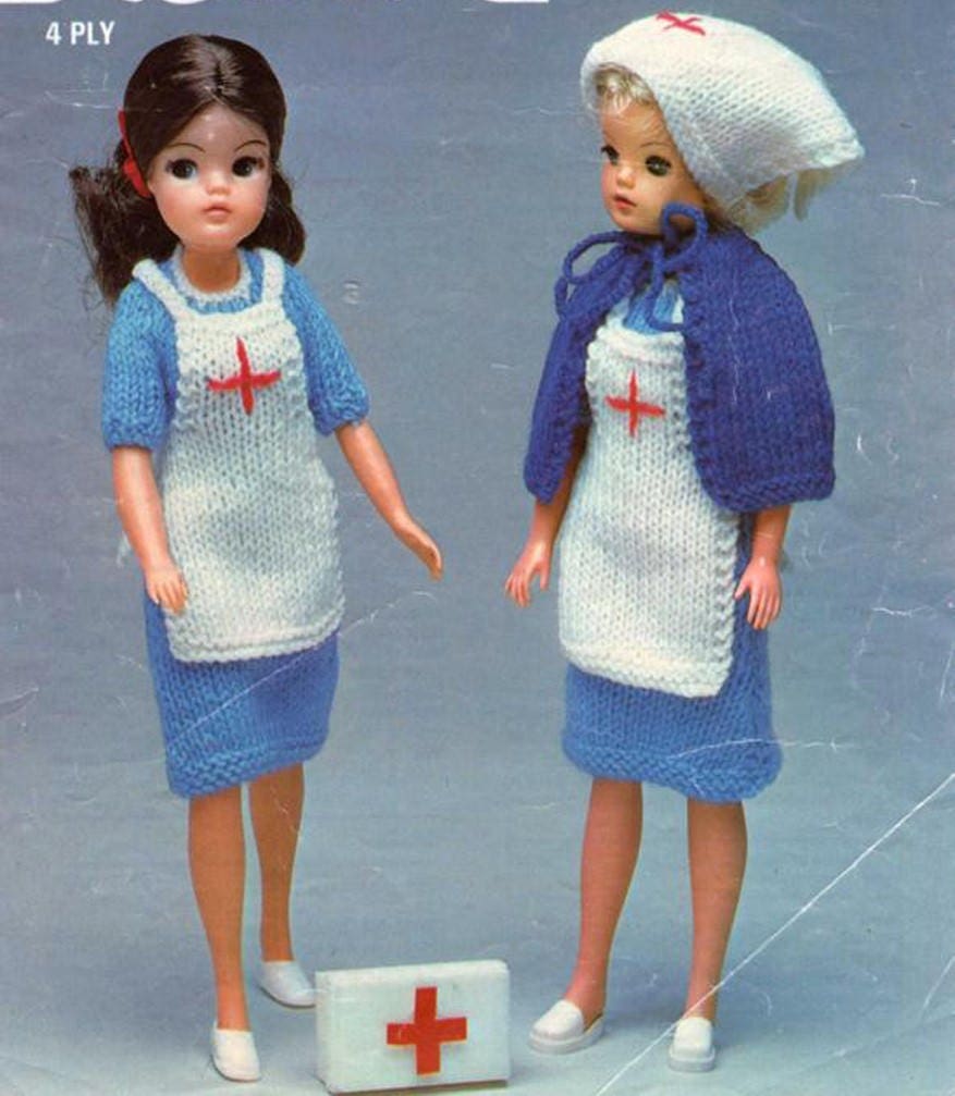 PDF 12 Nurse Knitting Pattern for Sindy Tammy Mary - Etsy