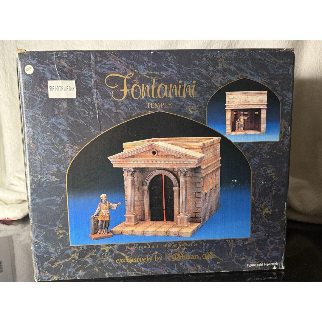 RARE Fontanini TEMPLE 50219 Nativity Set 5 Collection Building HEIRLOOM ...