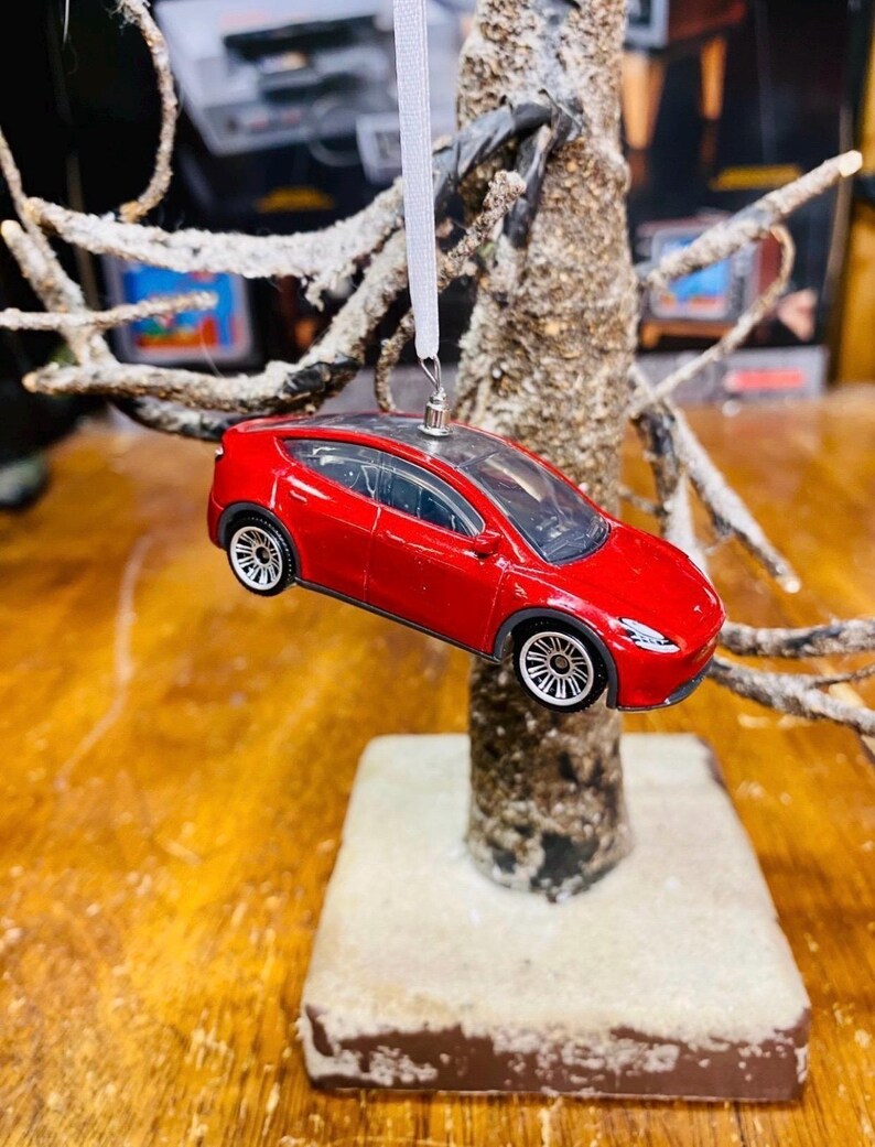 NEW Made Modified TESLA Model Y Car Christmas Tree Ornament Holiday ...
