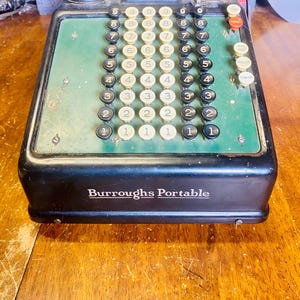 SUPERB Antique 1920s Burroughs Adding Machine 6 Column WORKING ...