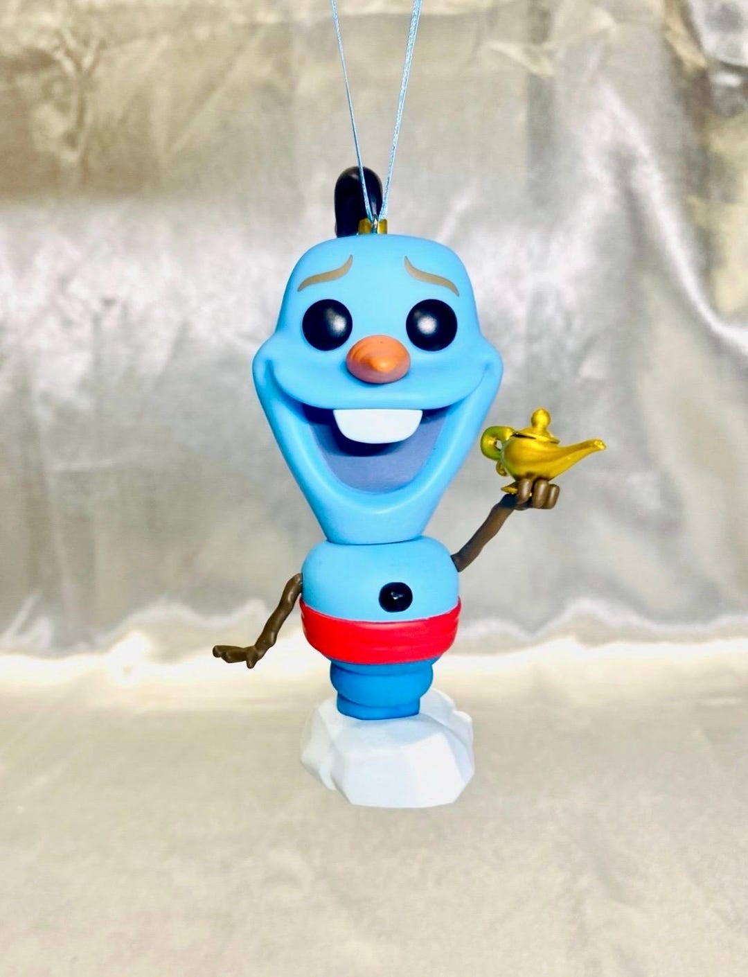 NEW 6” Frozen OLAF Disney Aladdin Genie Christmas Tree Ornament Holiday ...