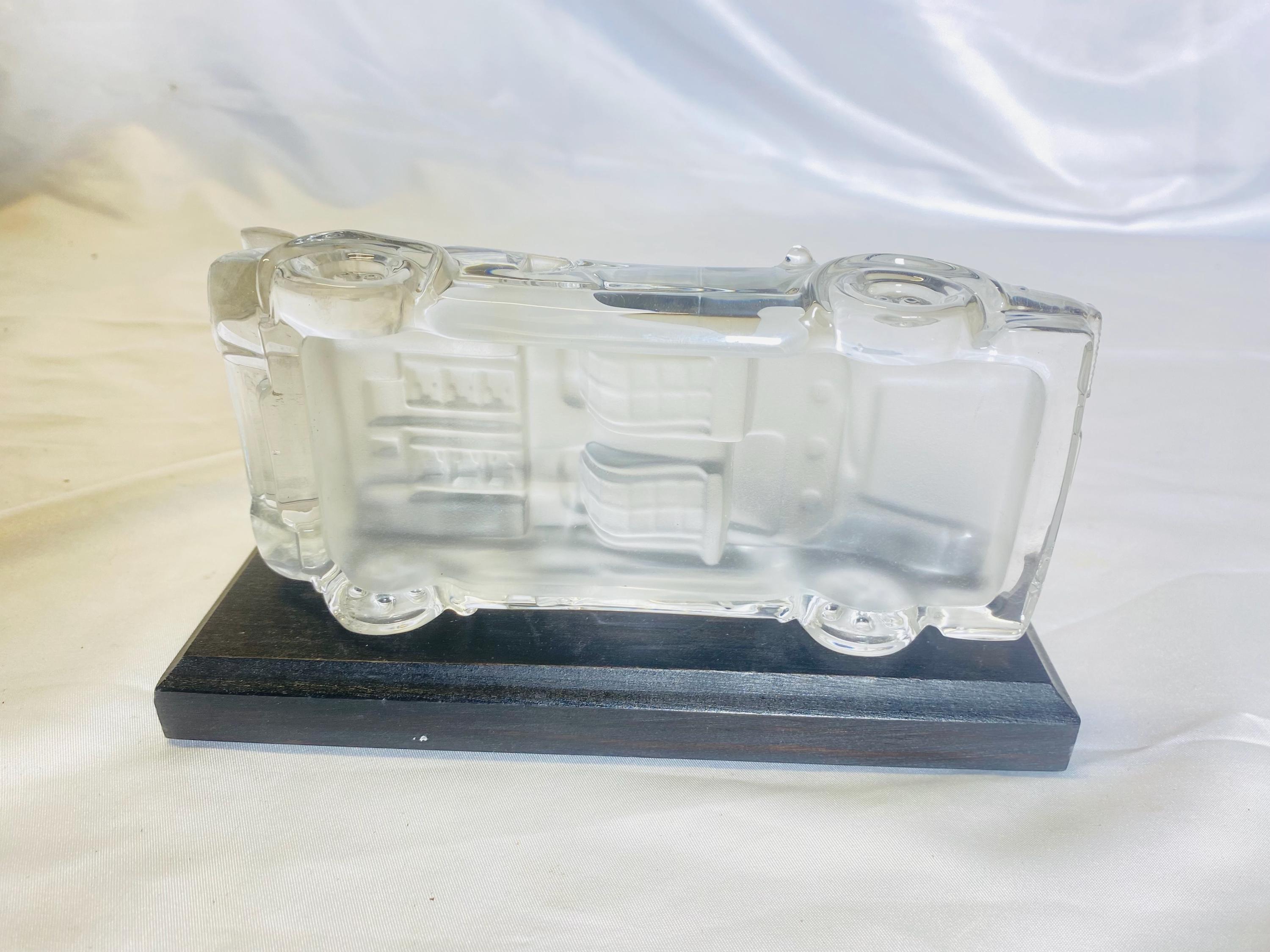 VINTAGE Antique 7” LAMBORGHINI Glass Crystal View Car Model Paperweight ...