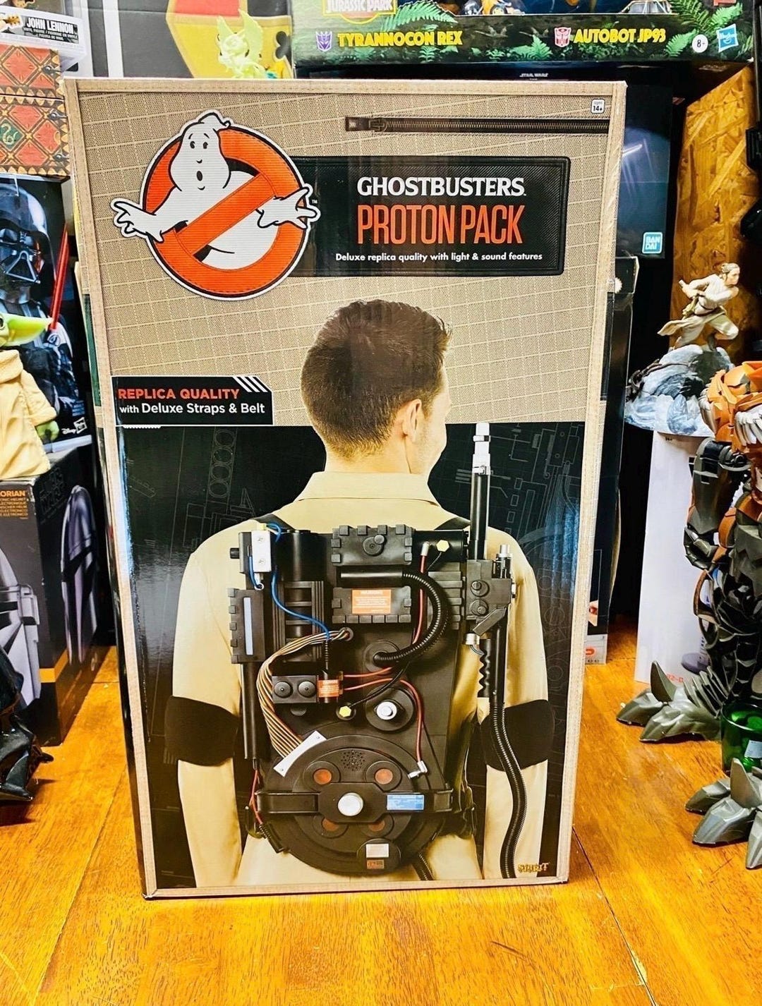 New Ghostbusters DELUXE Proton Pack Green Straps LIGHTS & SOUNDS Movie ...