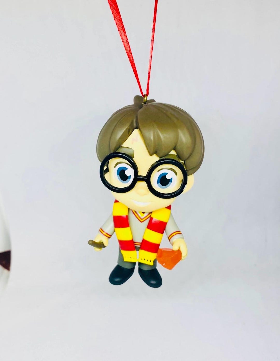 NEW 3 HARRY POTTER Sorcerers Stone & Wand Christmas Tree Ornament ...